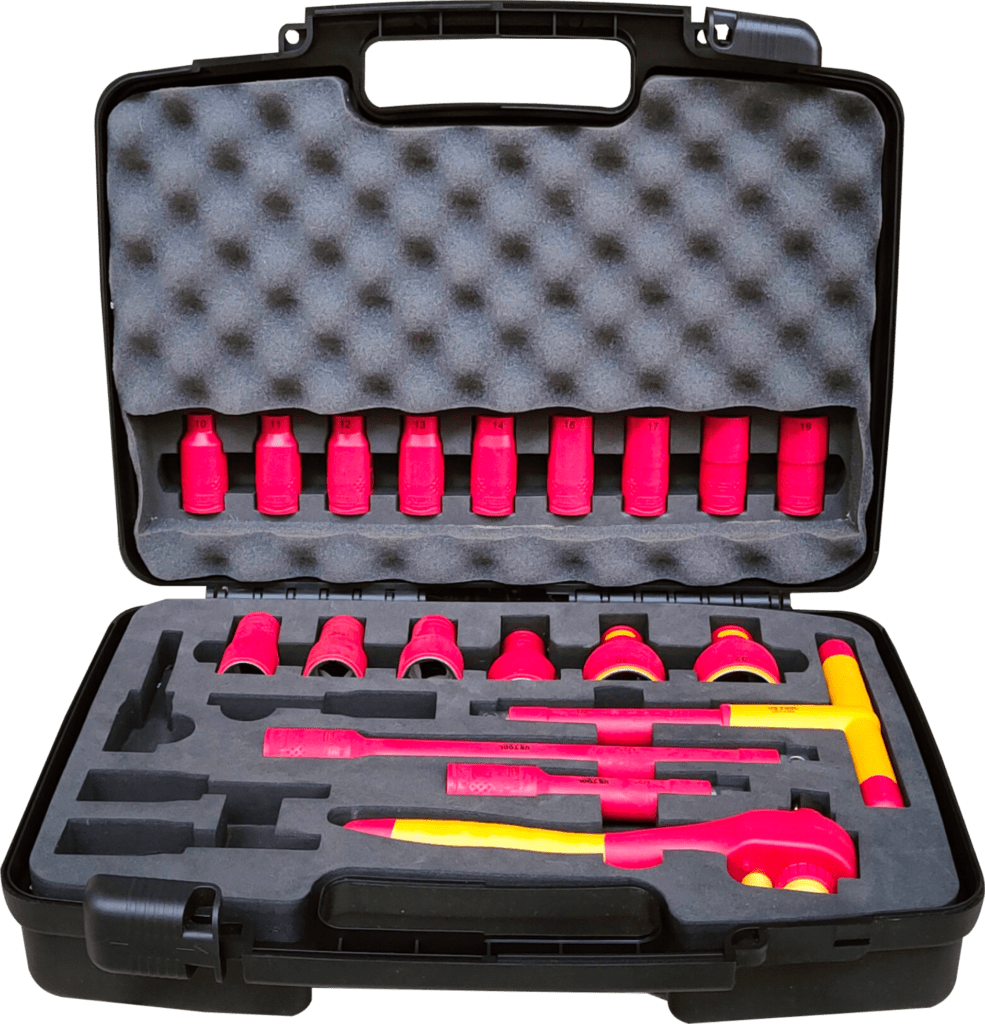 UST-1220B 19PCS VDE 1000V INSULATED 1/2" DRIVE SOCKET